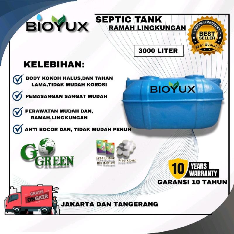 SEPTIC TANK BIOYUX,biofill,biotech,biocan,biogift 3000L - Shop | Tokopedia