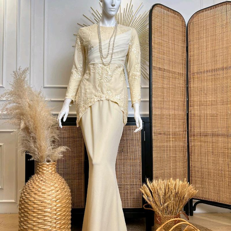 BAJU RAYA 2025 KURUNG ALIA LACE SYAIZA COLLECTION (cutting fit ...