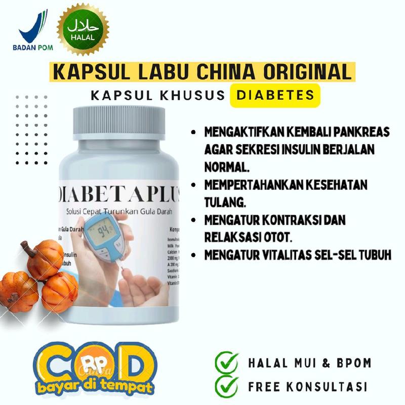 KAPSUL LABU CHINA UNTUK DIABETES - ORIGINAL HALAL BPOM 100% BERSEGEL ...