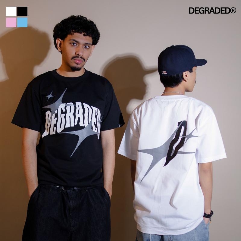 Degraded "DG STAR MELT" Regular Size Men's T-shirts Clothes Cotton ...