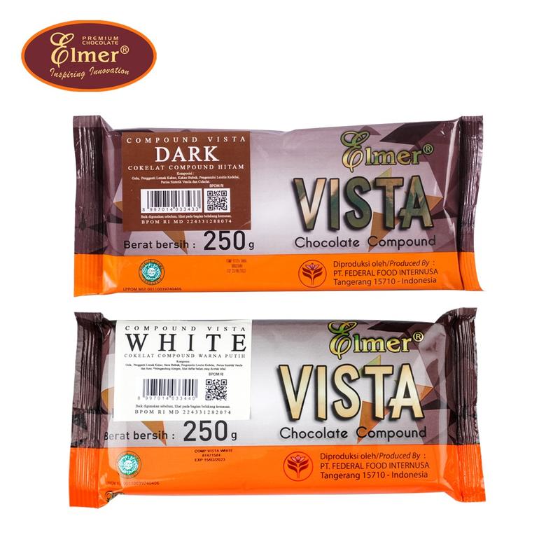 ELMER COMPOUND VISTA DARK & WHITE 250GR | Cokelat Batang Cokelat ...
