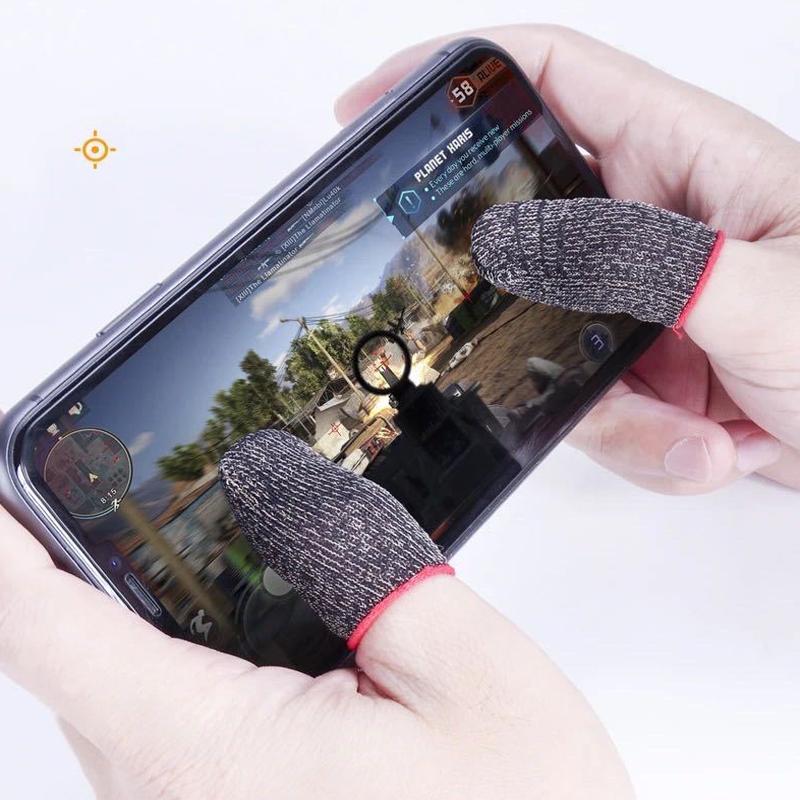 Pelindung Jari Permainan Telefon Bimbit Bernafas Tahan Keringat ...