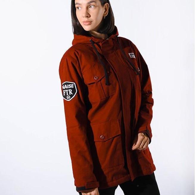 NAISEKL MAROON CERTIFIED FROM THE HOOD PARKA JACKET MATERIAL - TikTok ...