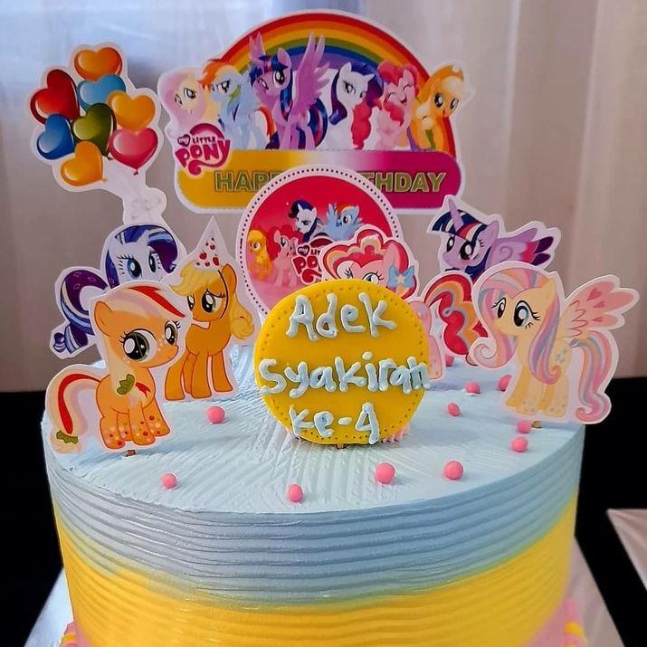 Topper KUDA PONY Birthday Custom/Hiasan Cake KUDA PONY/ Cupcake - Shop ...