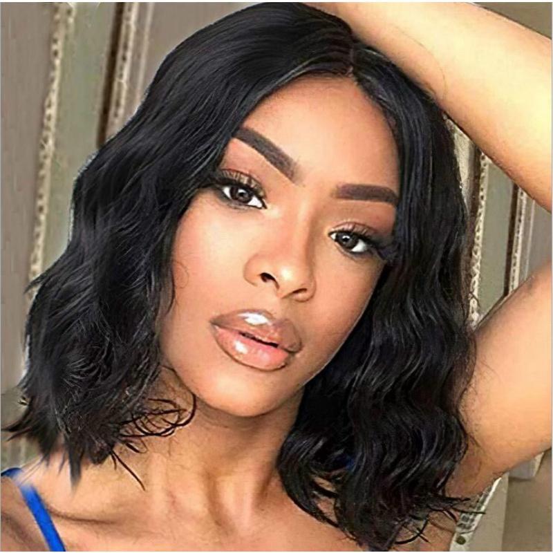 YANKUN 40cm Fashion Black Short and Fluffy Synthetic Wig Cap - TikTok ...