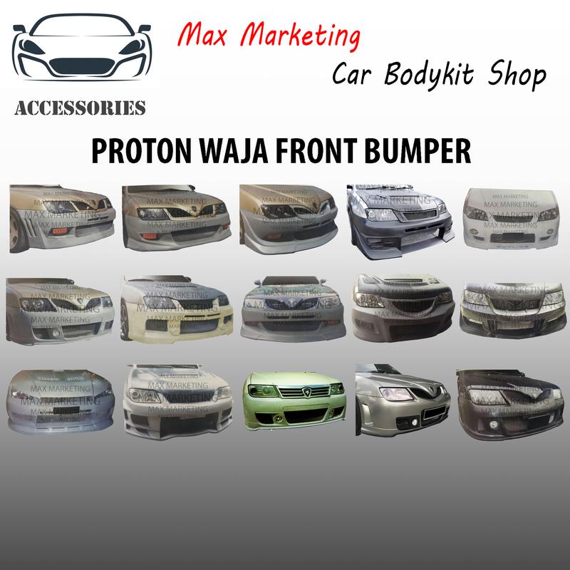 PROTON WAJA FRONT BUMPER FIBER ATAU PU SPORTY DESIGN - TikTok Shop Malaysia