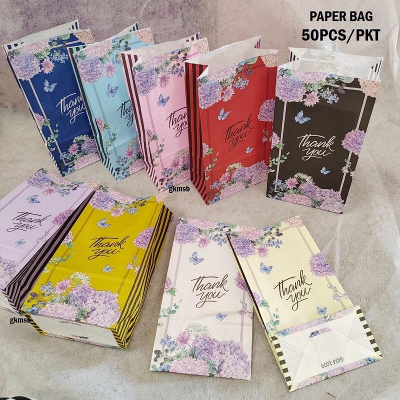 50pcs Beg Kertas Bertapak Doorgift Goodies / Paper Bag Goodies - TikTok ...