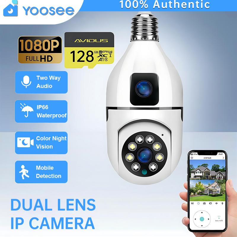 [Recommended] YOOSEE A10 dual lens light bulb surveillance camera ...