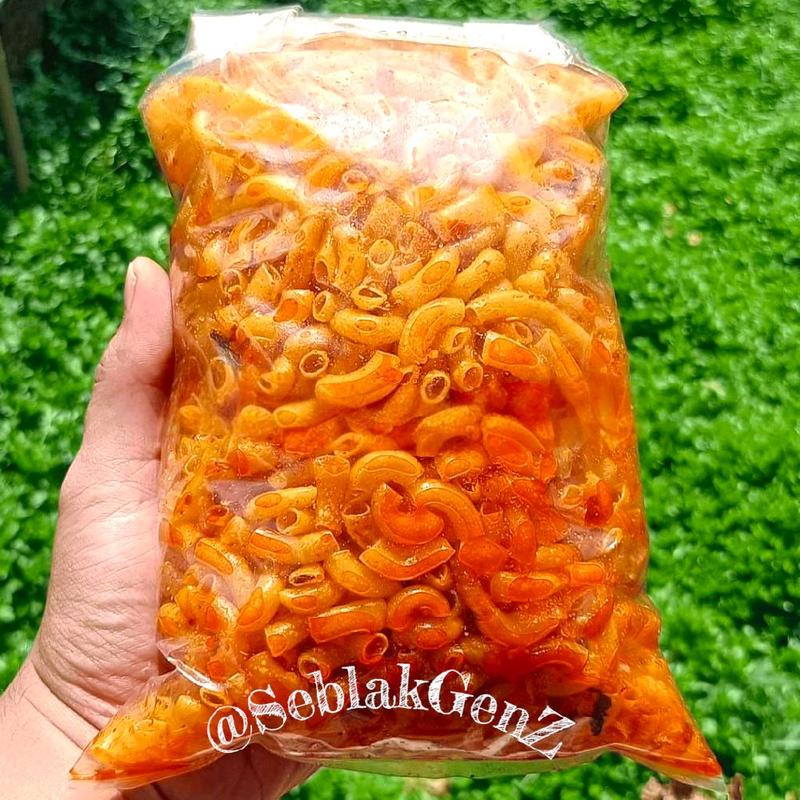 Makaroni Kriuk Cikruh Pedas Daun jeruk 250 Gram 500 Gram 1 kg Food ...