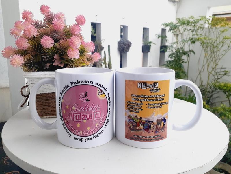 Souvenir Ultah Mug Custom Gambar Plus Packaging Box Esthetic Keramik ...