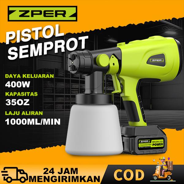 ZPER Spray Gun Alat Semprot Cat Listrik Mesin Cat Elektrik 700 - Shop ...