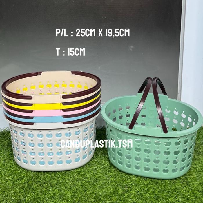 Jual (6 pcs) Kranjang Sabun Jinjing motif Apel Surya Plast/ parcel ...