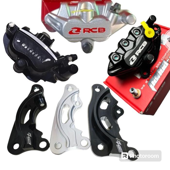 Jual breket disc 220mm 260mm mio smile mio soul karbu breket kaliper ...