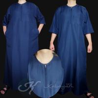 Promo Jubah Pria Dewasa Gamis Jubah Lengan Pendek Hitam Putih Abu Navi ...