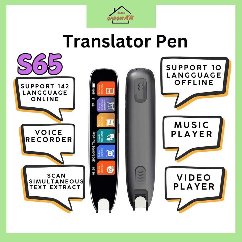 S65 Text Scan Reader Pen Translation 142 Languages Voice Recorder - TikTok Shop Malaysia
