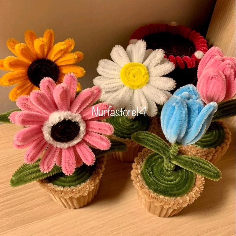 DIY Bunga Kawat Bulu Aesthetic Idea Kado Pacar Bestie Dll Po - Shop ...