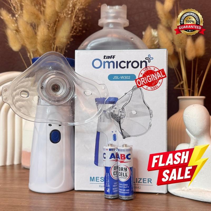 Paket Nebulizer Cairan ORIGINAL Taff Omicron terapi pernapasan Alat ...