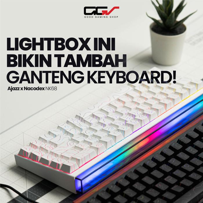 Promo Ajazz x Nacodex NK68 / NK-68 Wired Mechanical Keyboard Colorful ...