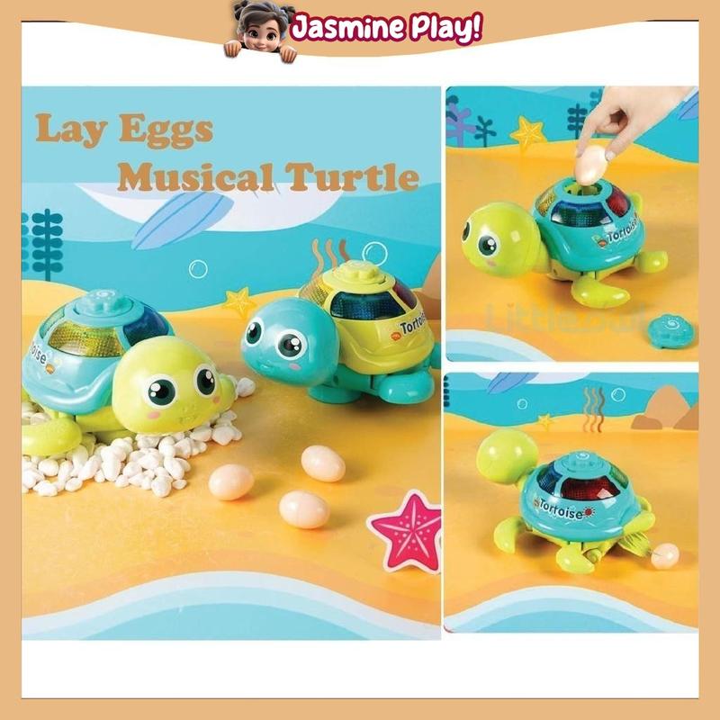 Lay Eggs Musical Turtle Toy Electronic Toys W/ Lights and Sounds ...