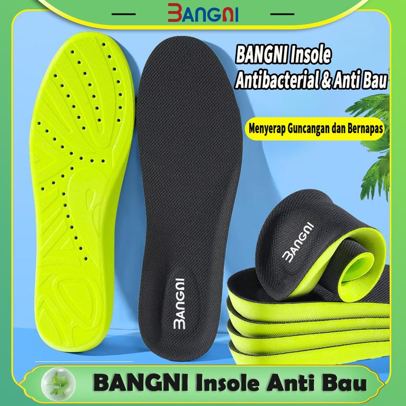 BANGNI Insole Sepatu Penghilang Bau Insole Sepatu Antibakteri Insole ...