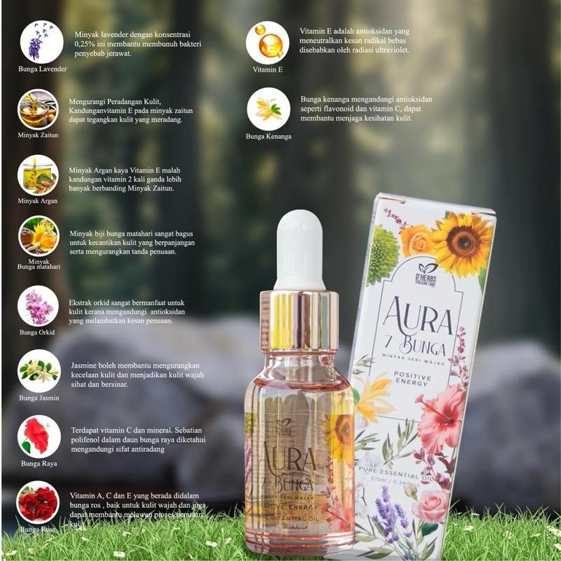 D'HERBS AURA 7 BUNGA MINYAK SERI WAJAH. - TikTok Shop Malaysia