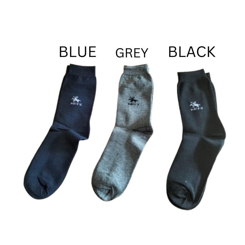 COTTON SPANDEX SOCKS 001(BLUE, GREY, BLACK) - TikTok Shop Malaysia