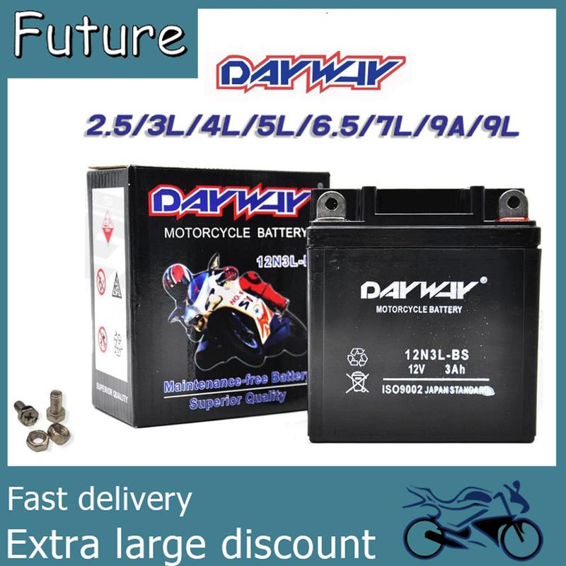【Future】Dayway Motorcycle Battery All Size 2.5L/3L/4L/5L/5A/6.5L/7L/7V ...