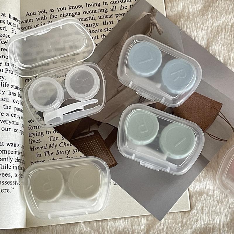 Eyeshare (COD) Candy Color Transparent 1set Travel Contact Lens ...