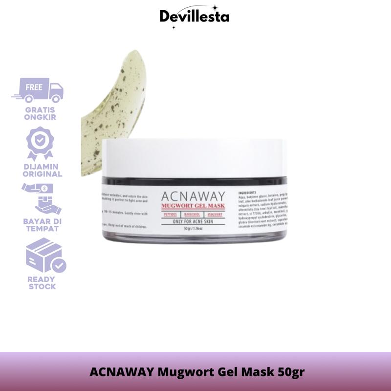 ACNAWAY Mugwort Gel Mask 50gr Anti Pores Masker Gel Masker Mugwort ...