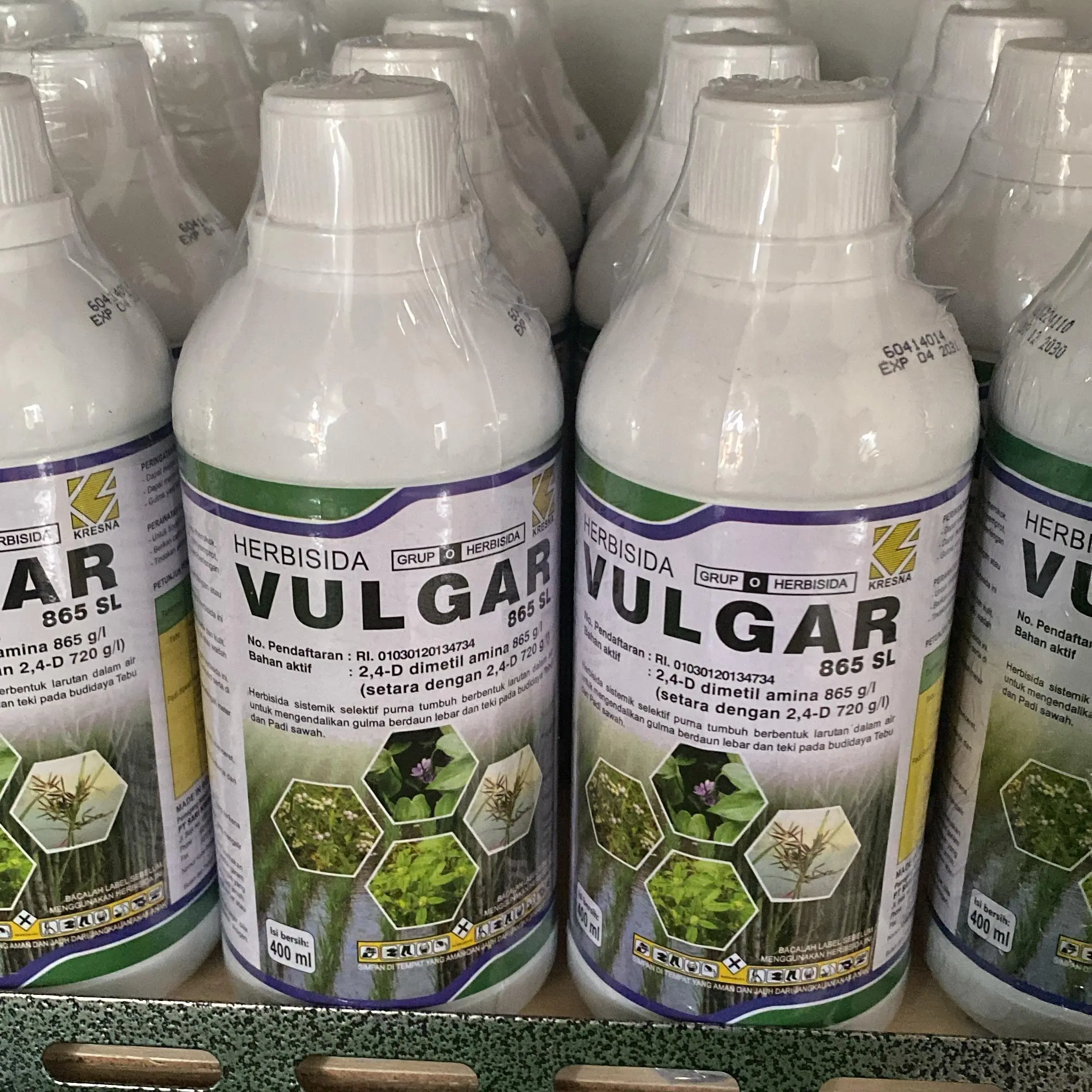 HERBISIDA VULGAR 865DL KEMASAN 400ml PEMBASMI RUMPUT LIAR - Shop ...