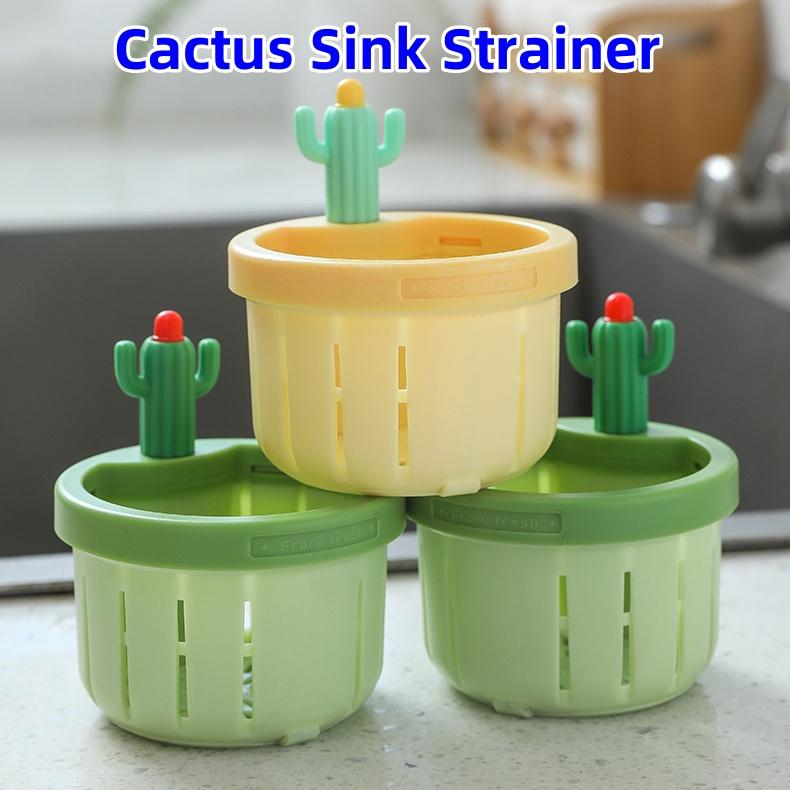 3pcs Cactus Sink Filter Kitchen Sink Wash Basin Sewer Leftovers ...