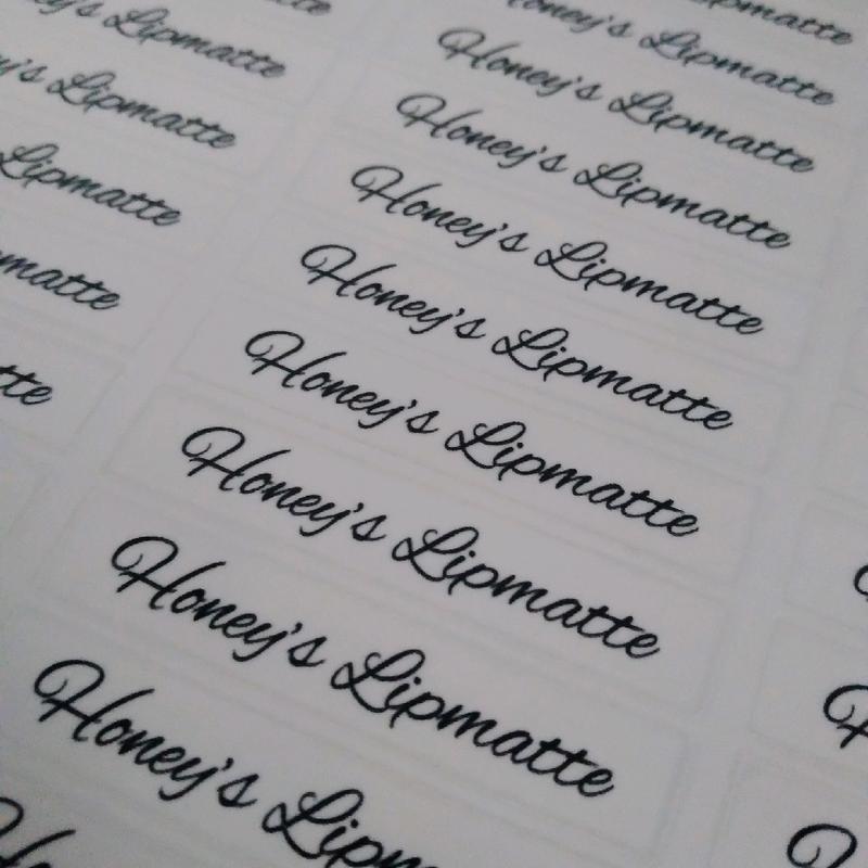 masyasticker Italic Font 1 page A4 Sticker Label for Name School Office ...