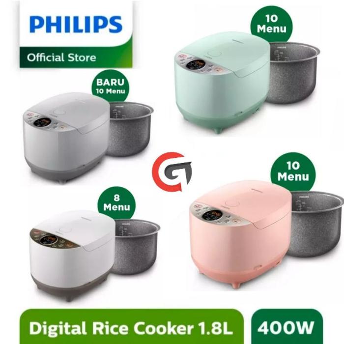 Jual Original Philips HD4515 Digital Rice Cooker HD4515/33 - HD 4515 ...