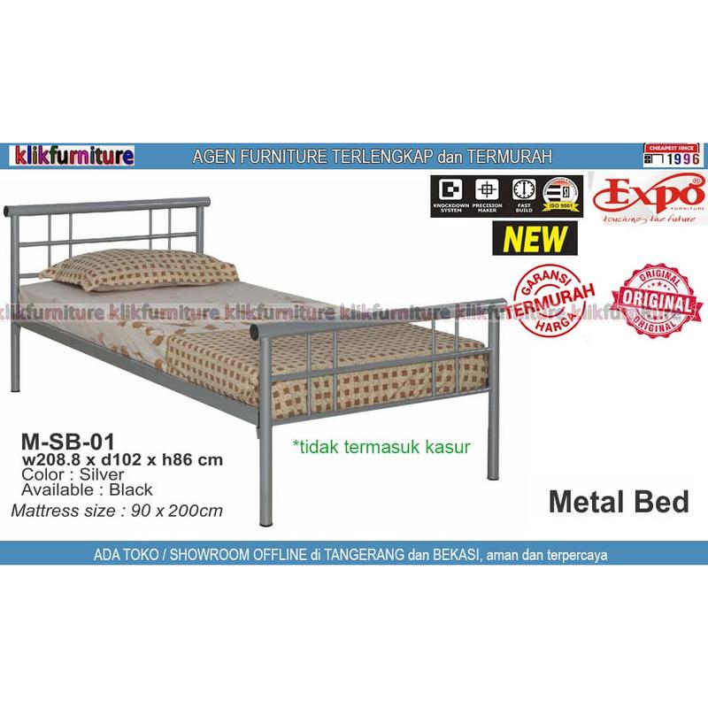 MSB 01 EXPO Ranjang Besi Single Tempat Tidur Tunggal Besi - Shop ...