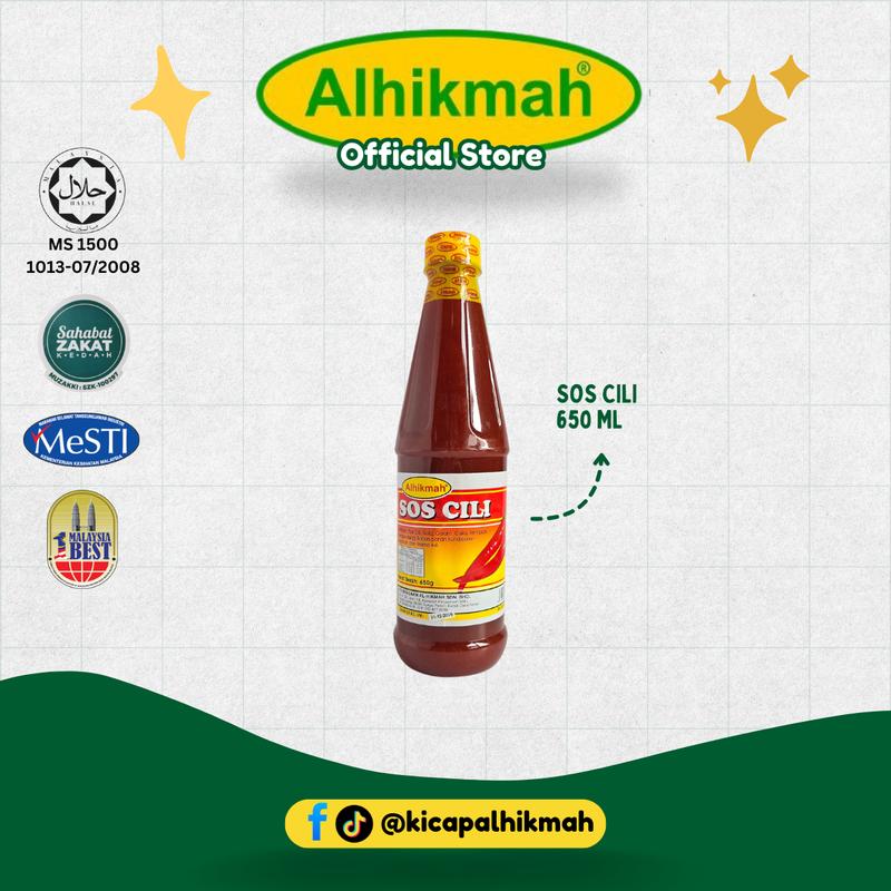 Alhikmah Sos Cili 650ml Botol Besar Halal & Berkualiti Tingg - TikTok ...