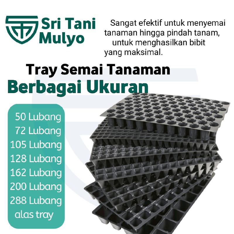 Tray Semai Bibit Sayuran, Lubang 105, 128, 200 Media - Shop | Tokopedia
