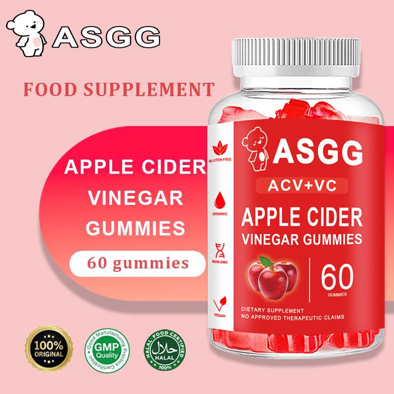 ASGG Cuka Cider Epal Gummies Cuka Epal Penuh/Vitamin A/B/C 6 - TikTok ...