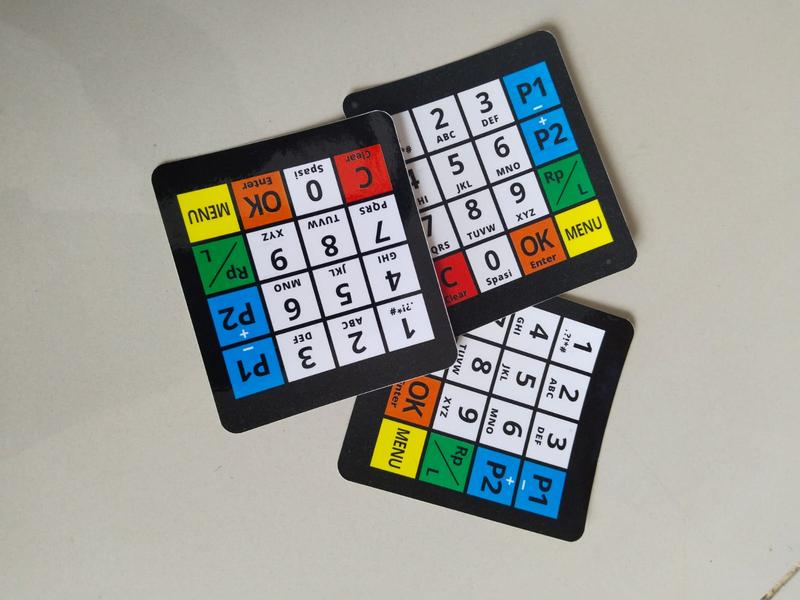 Stiker Variasi Keypad Pom Mini Digital Kipet Matrix 4x4 Pertamini ...