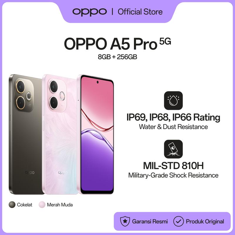 OPPO A5 Pro 5G 8GB+256GB (Garansi Resmi) - Shop | Tokopedia