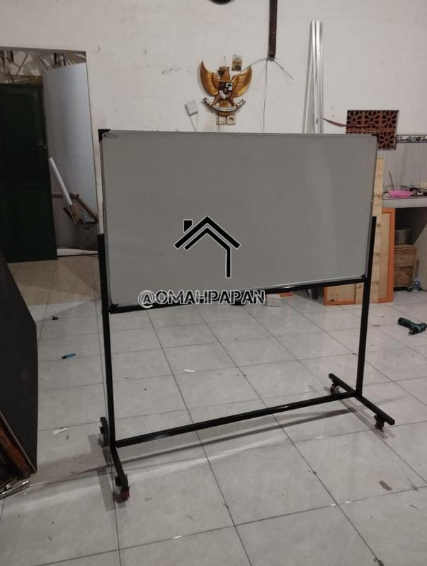Papan Tulis Berdiri 120 x 60 cm - standing whiteboard Kantor - Shop | Tokopedia