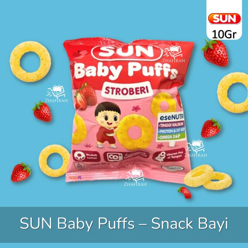 SUN Baby Puffs 10gr Rasa Strawberry dan Keju - Shop | Tokopedia