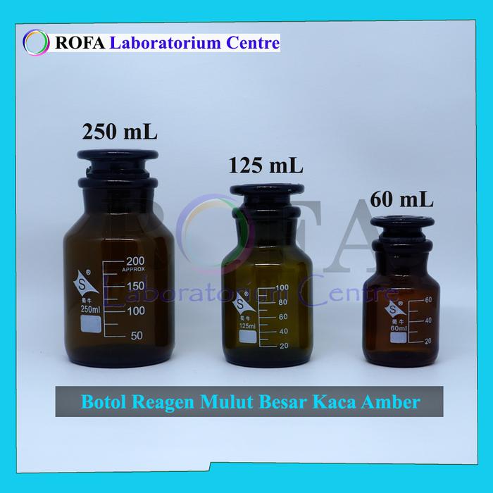 Jual Botol Reagen / Botol Laboratorium / Botol Kimia Tutup Kaca Tahan ...