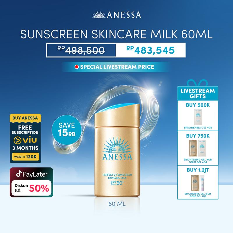 Anessa - Perfect UV Sunscreen Skin Care Milk SPF 50+ PA++++ 60ml - Shop ...