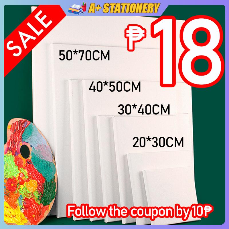 Canvas Board Painting Plain with Wooden Frame (Multiple sizes) - TikTok ...