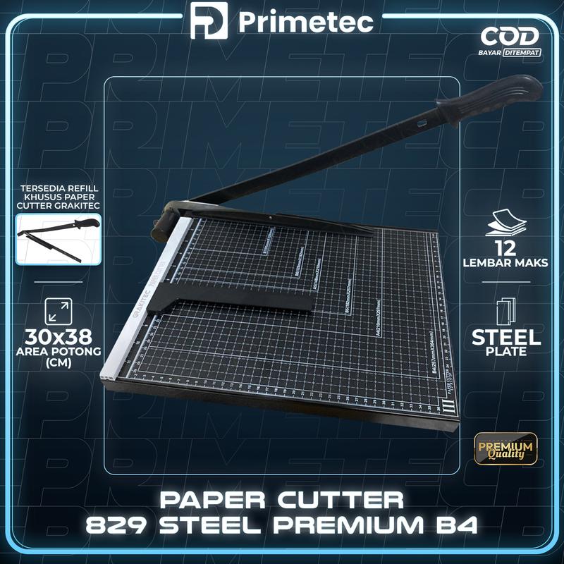PRIMETEC Paper Cutter F4 / B4 ( Alat Potong Kertas ) Pemotong Kertas ...