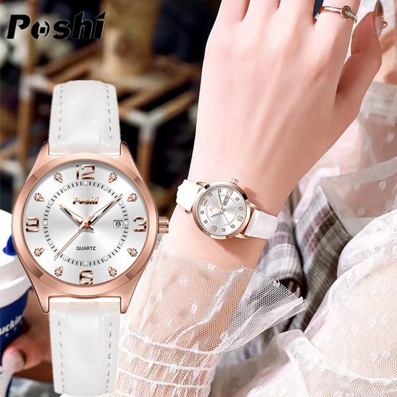 POSHI Original Classics Leather Strap Quartz Watch for Women - TikTok ...