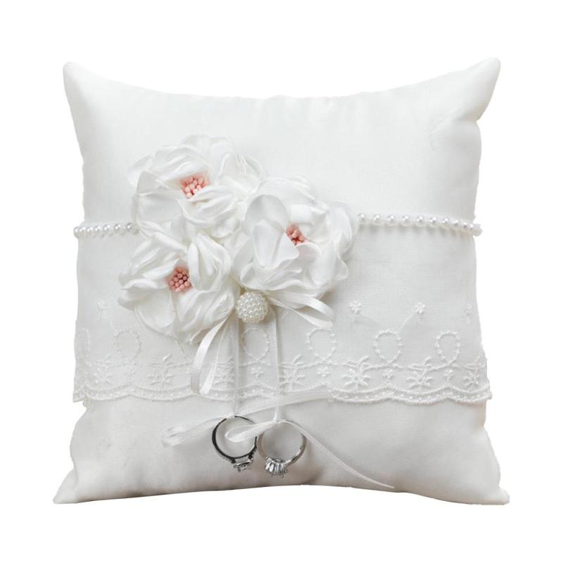 Wedding Ring Pillow Jewelry Pillow Retro Ring Bearer Cushion - TikTok ...