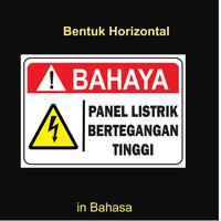 Jual Sticker Stiker Sign K3 Bahaya Panel Listrik Tegangan Tinggi ...