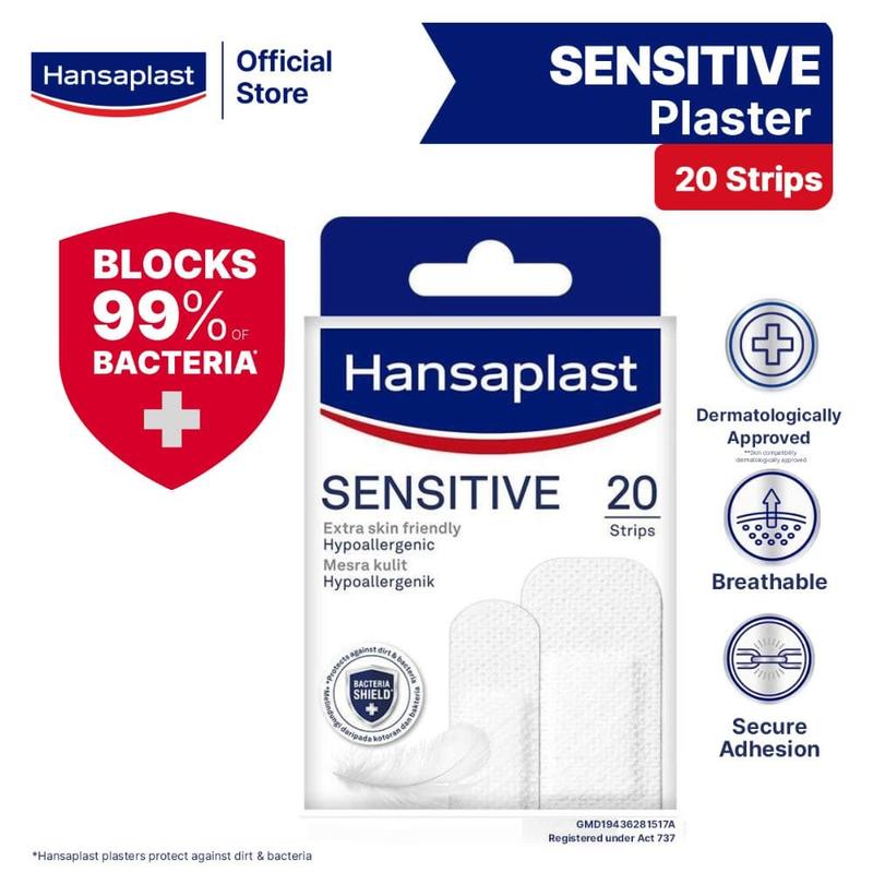 HANSAPLAST Sensitive Wound Plasters (20 Strips) / Extra Skin - TikTok ...