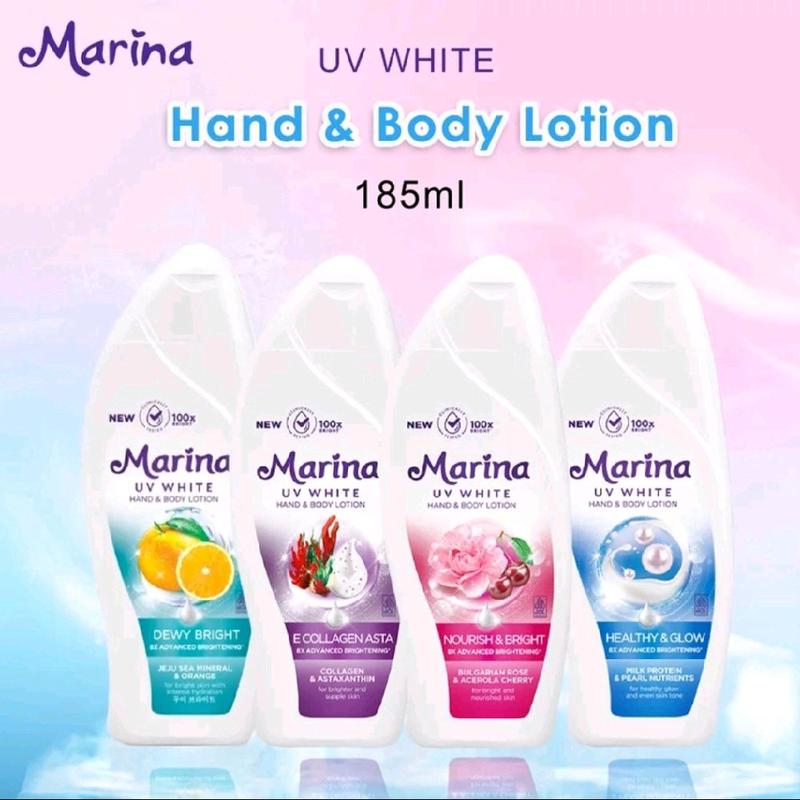 MARINA UV WHITE HAND BODY LOTION / BODY LOTION NOURISH AND BRIGHT ...